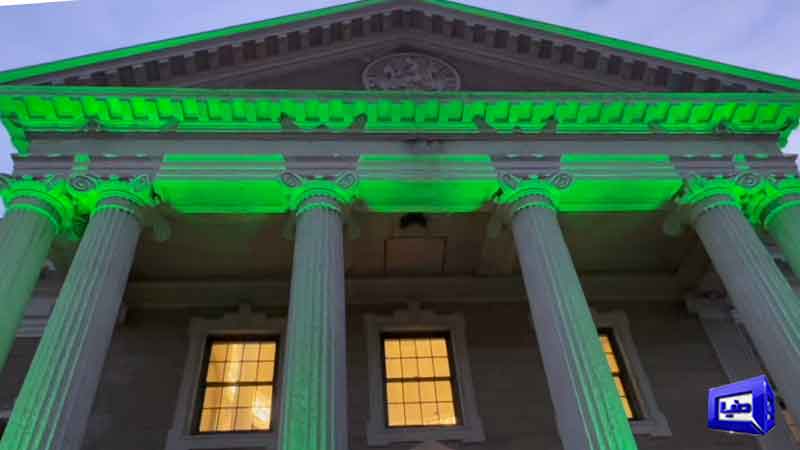 Dunya News: New York: Nassau county's historic building lights up for ...
