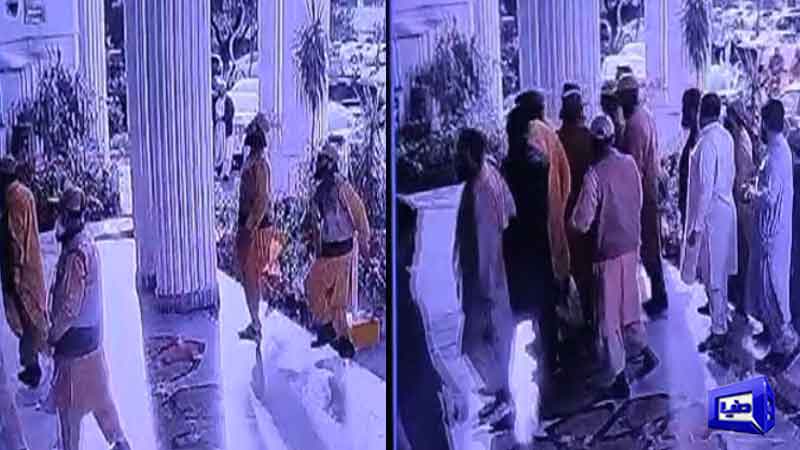 Dunya News: CCTV footage of Ansar-ul-Islam workers entering Parliament ...