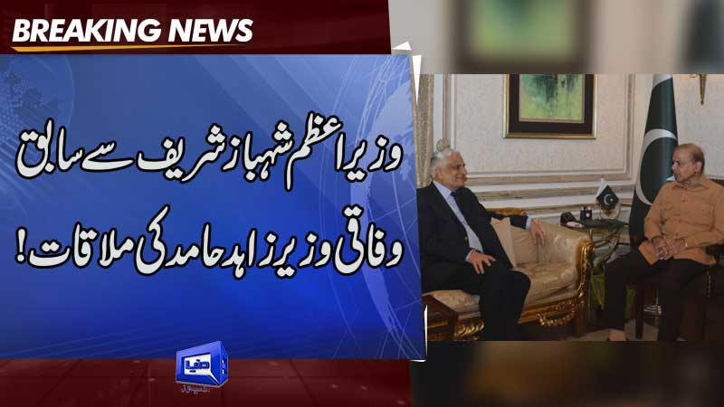 Dunya News Former Federal Minister Zahid Hamid Meets Pm Shehbaz Sharif