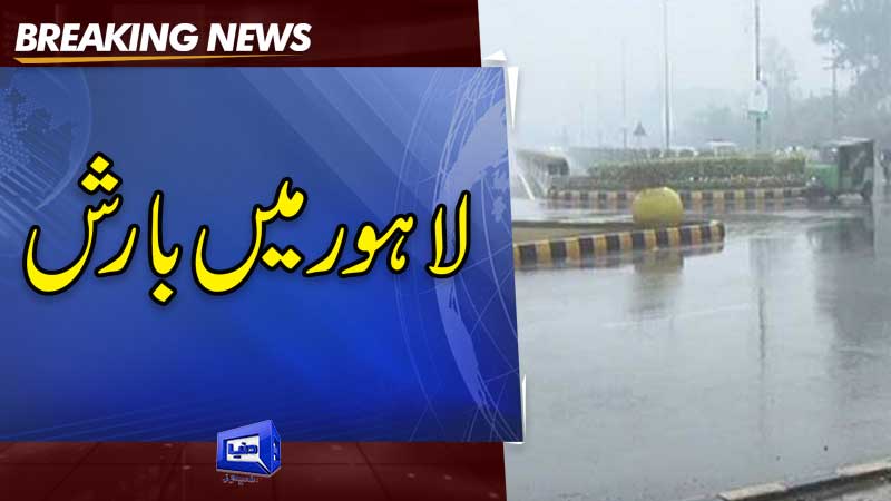 Dunya News: Light rain in Lahore brings wintry feel to weather.