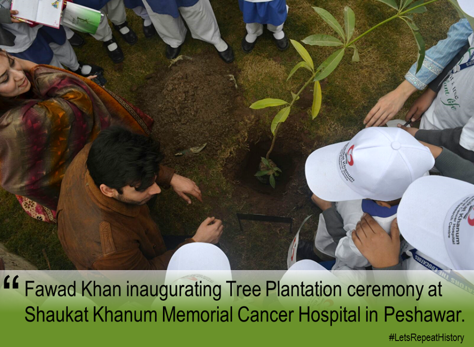 Fawad Khan attends tree plantation campaign in Peshawar - Entertainment ...