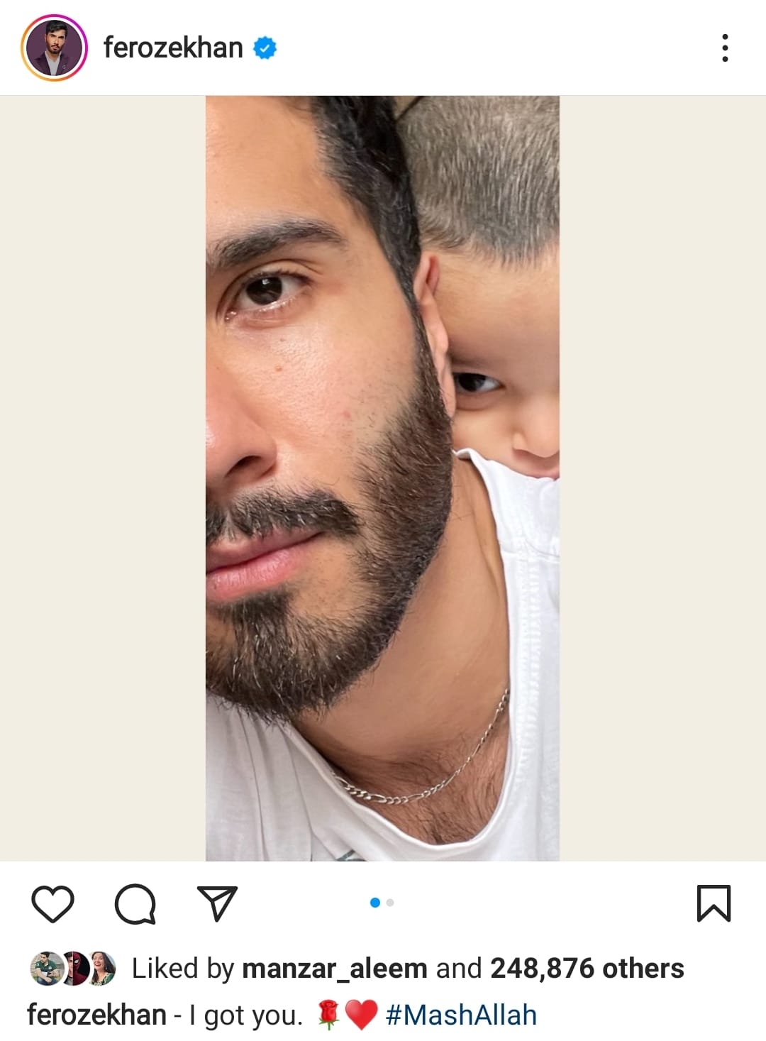 'I got you', Feroze shares picture with toddler amid leaks, court ...