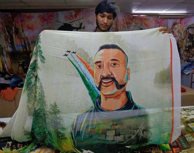BJP unveils sarees with IAF airstrike designs as poll fever grows in ...