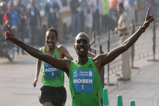Kenyas Moiben wins mens title at Mumbai Marathon