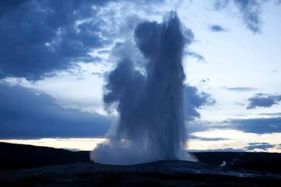 World's largest geyser puts on rare show at Yellowstone