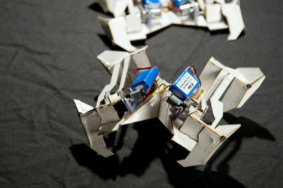 Origami robot builds itself, crawls away