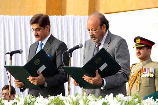 Murad Ali Shah sworn in as 33rd Sindh CM - Pakistan - Dunya News