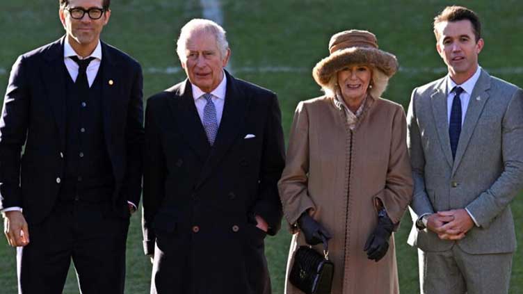 King Charles meets Wrexham football club's Hollywood owners ...